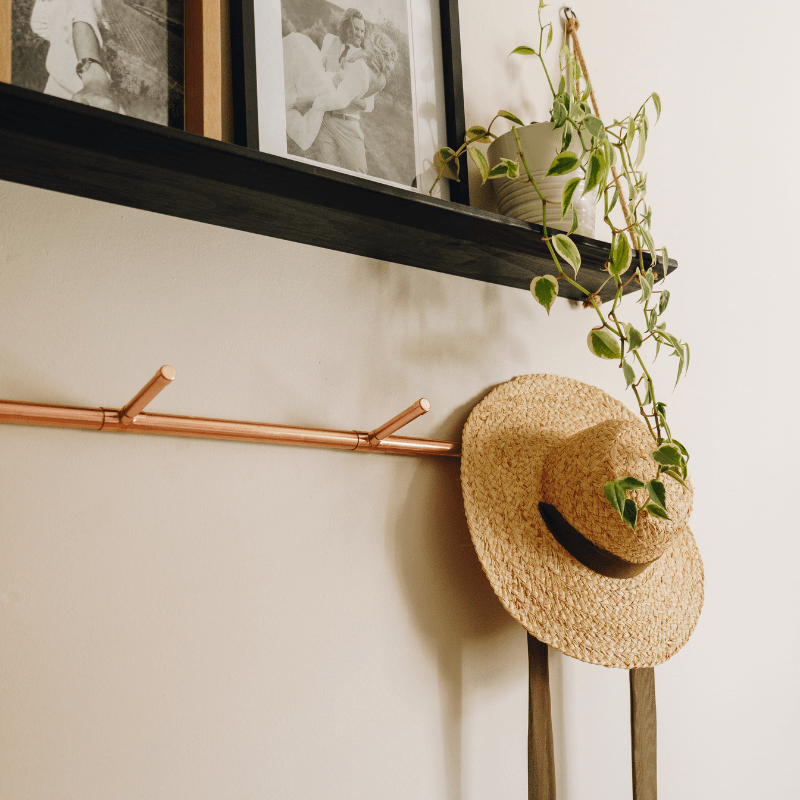 Copper Hat Rail 1200x90x150mm - LCV Designs & Decor